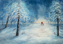 Vintage Couple Romantic Winter Walk Free Stock Photo - Public Domain ...