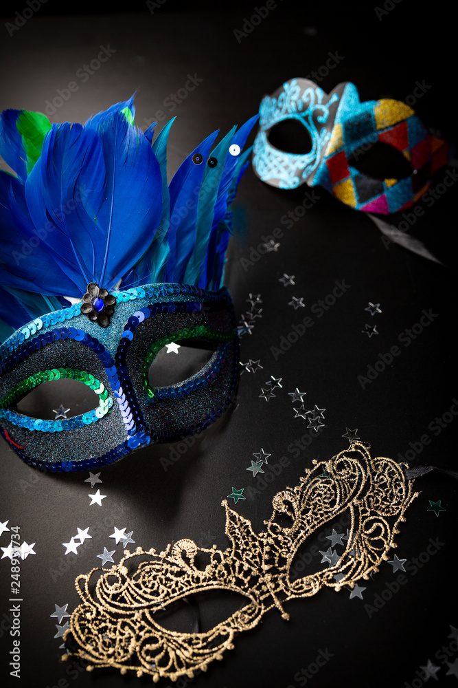 Maska karnawałowa, przebranie na bal maskowy Stock Photo | Adobe Stock