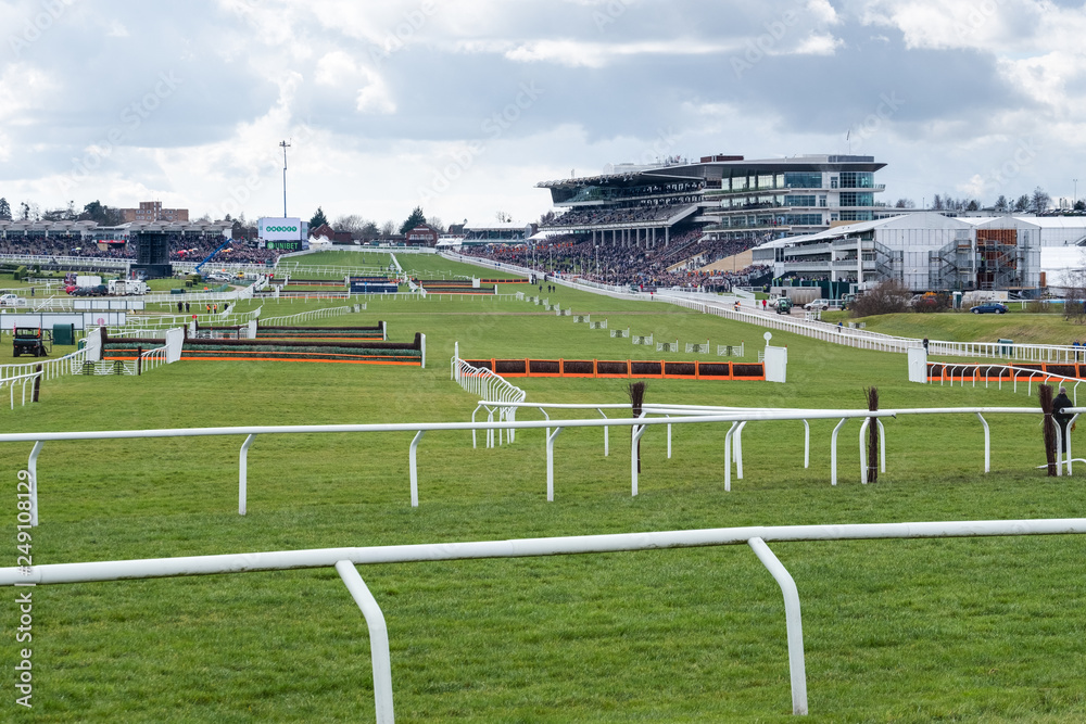 Cheltenham Races National Hunt at Cheltenham Racecourse Stock Photo ...