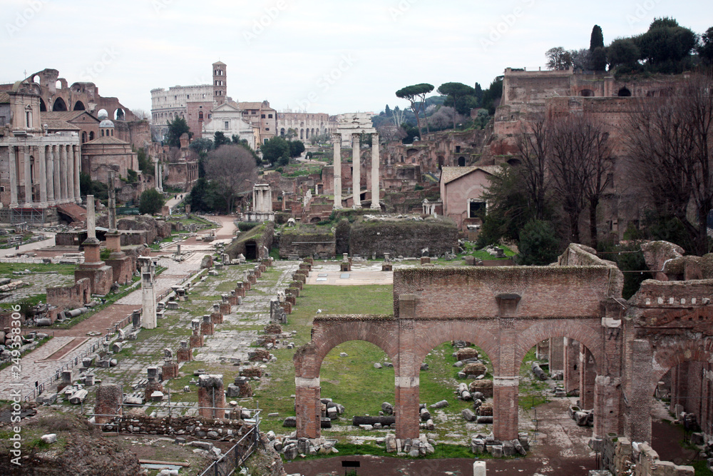 Roman Forum. Ancient architecture Rome Italy. Stock Photo | Adobe Stock