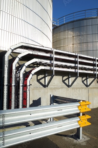 Industrial power station, Jersey, U.K. 11kv high voltage cable tray and ...