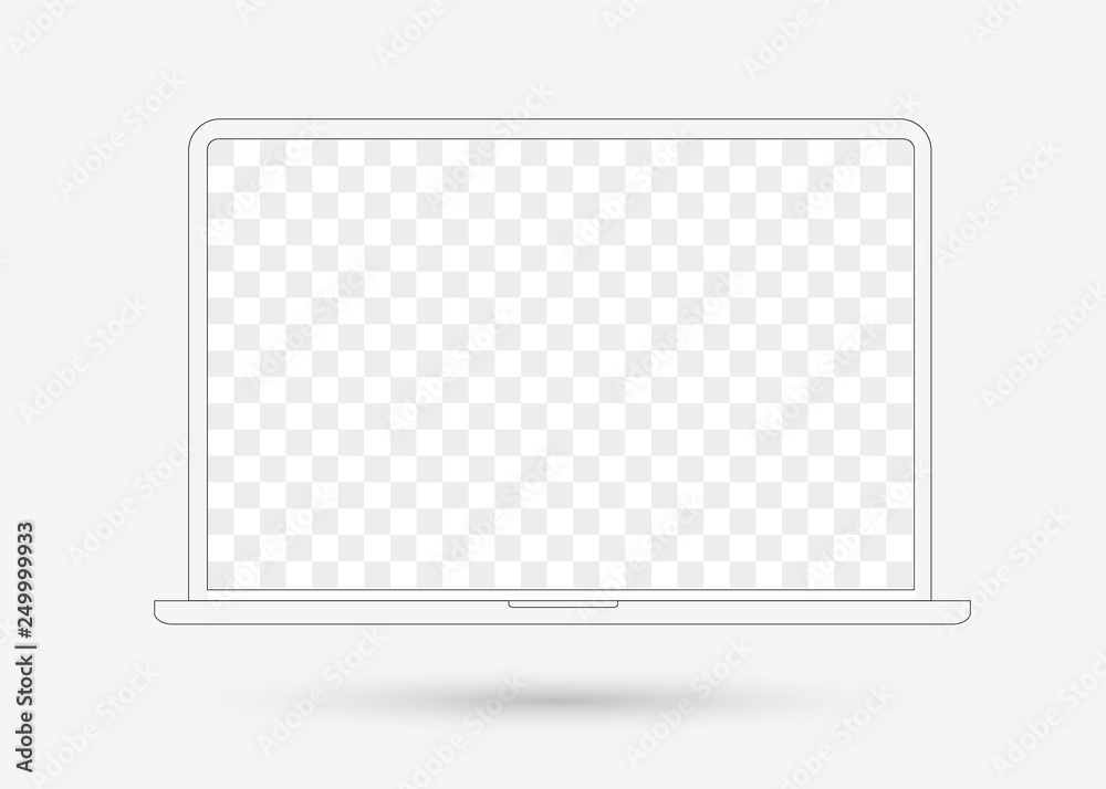 Computer Screen Icon White