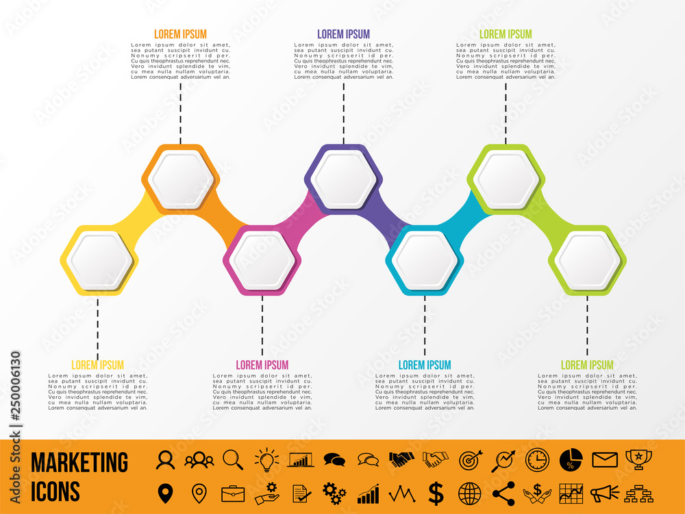 Modern Vector Infographics Elements Design Template. Business Data ...