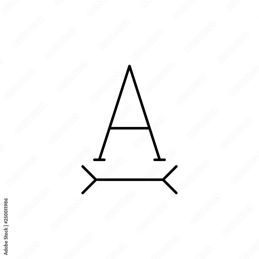 horizontal, scale, text, width icon. Element of text and typography for ...