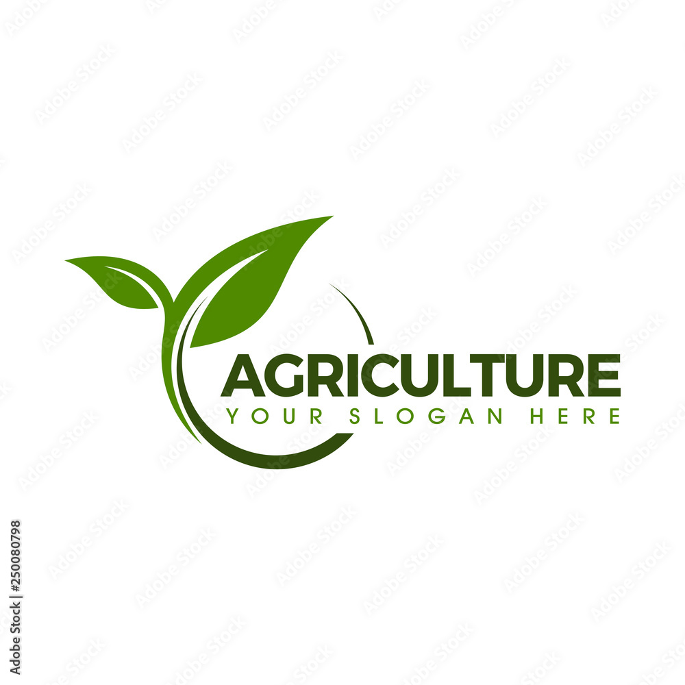 Agricultural seeds logo design template Stock Vector | Adobe Stock