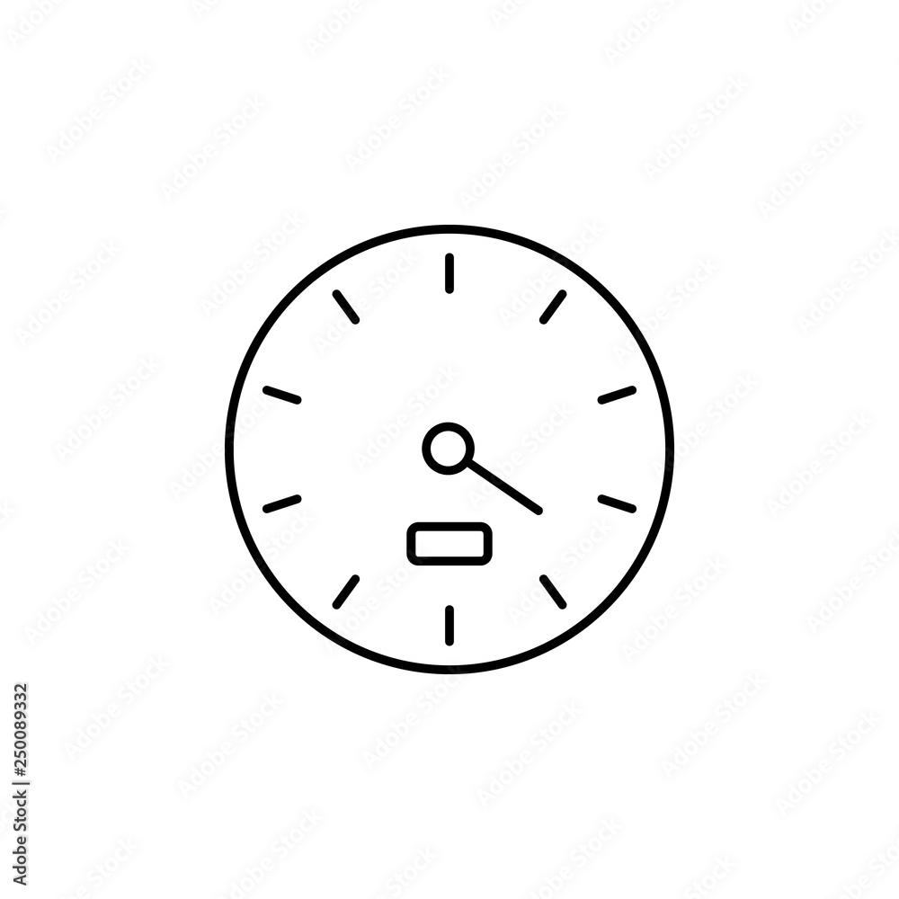 dash gauge speed outline icon. Signs and symbols can be used for web ...