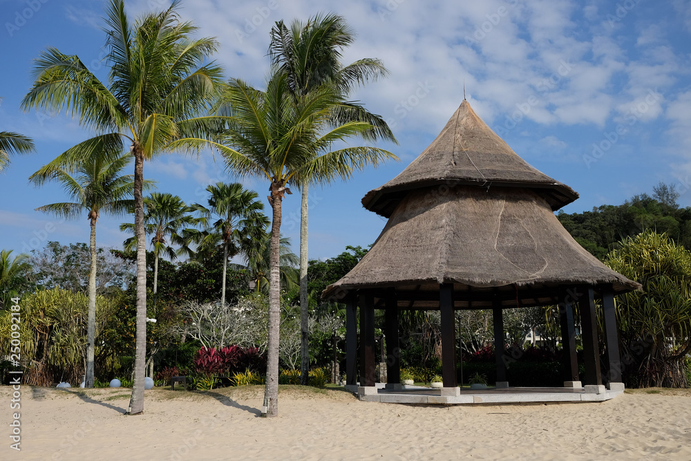 One of the scenic views of the Rasa Ria Resort & Spa is a charming ...