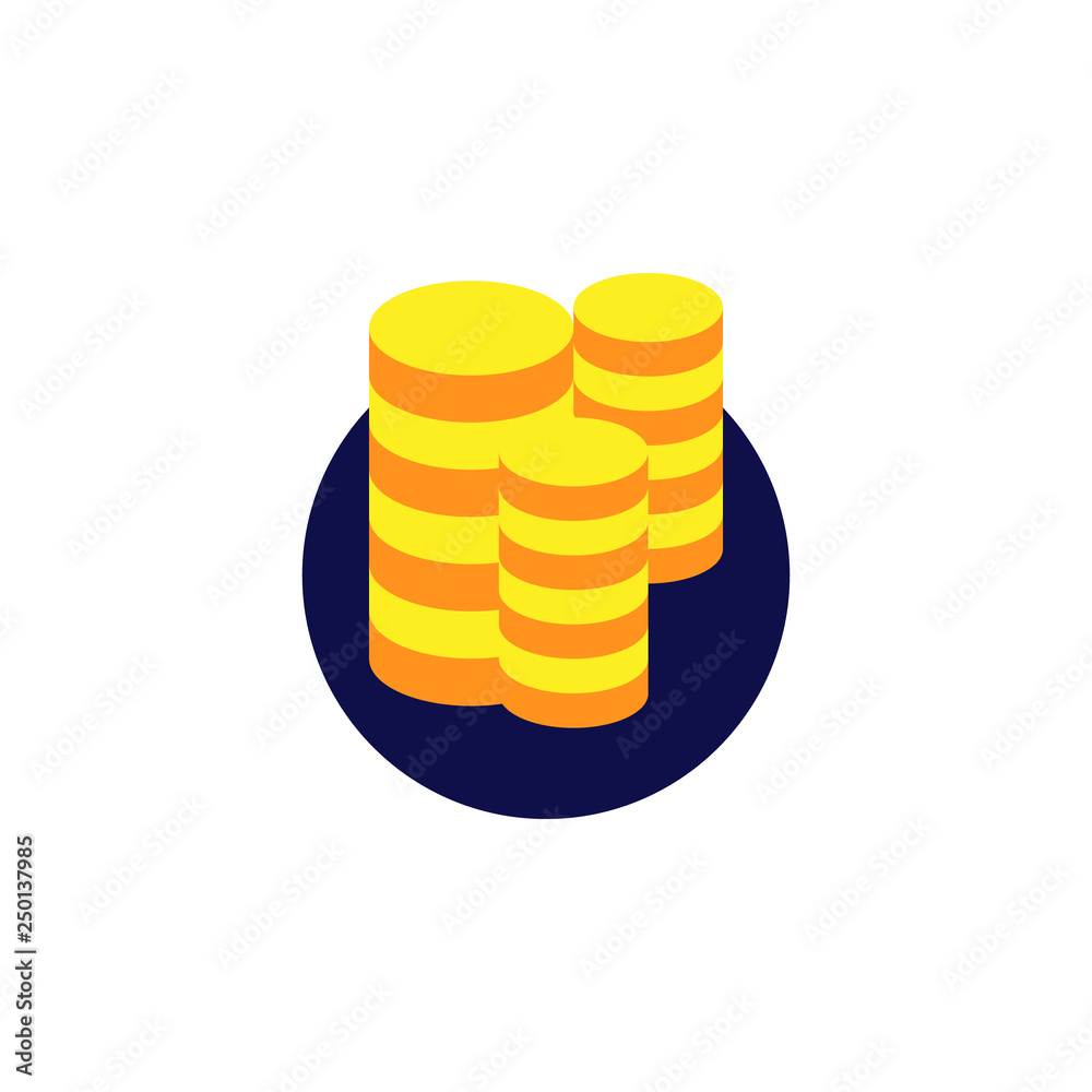 Discount, money, coins icon. Element of color discount signt icon ...