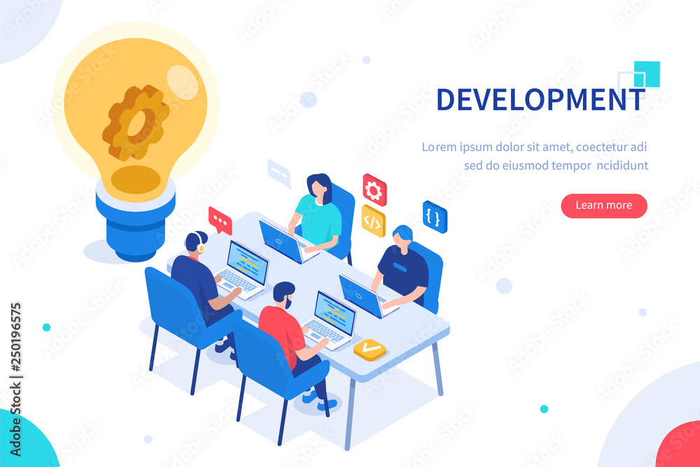 development team Stock Vector | Adobe Stock