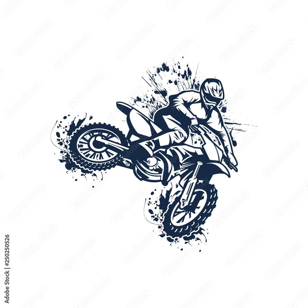 Vektor Stok motocross vector | Adobe Stock