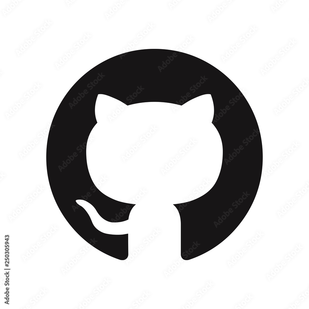 Github logo vector icon 素材庫向量圖 | Adobe Stock