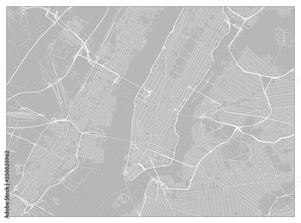 Vector city map of New York Stock Vector | Adobe Stock