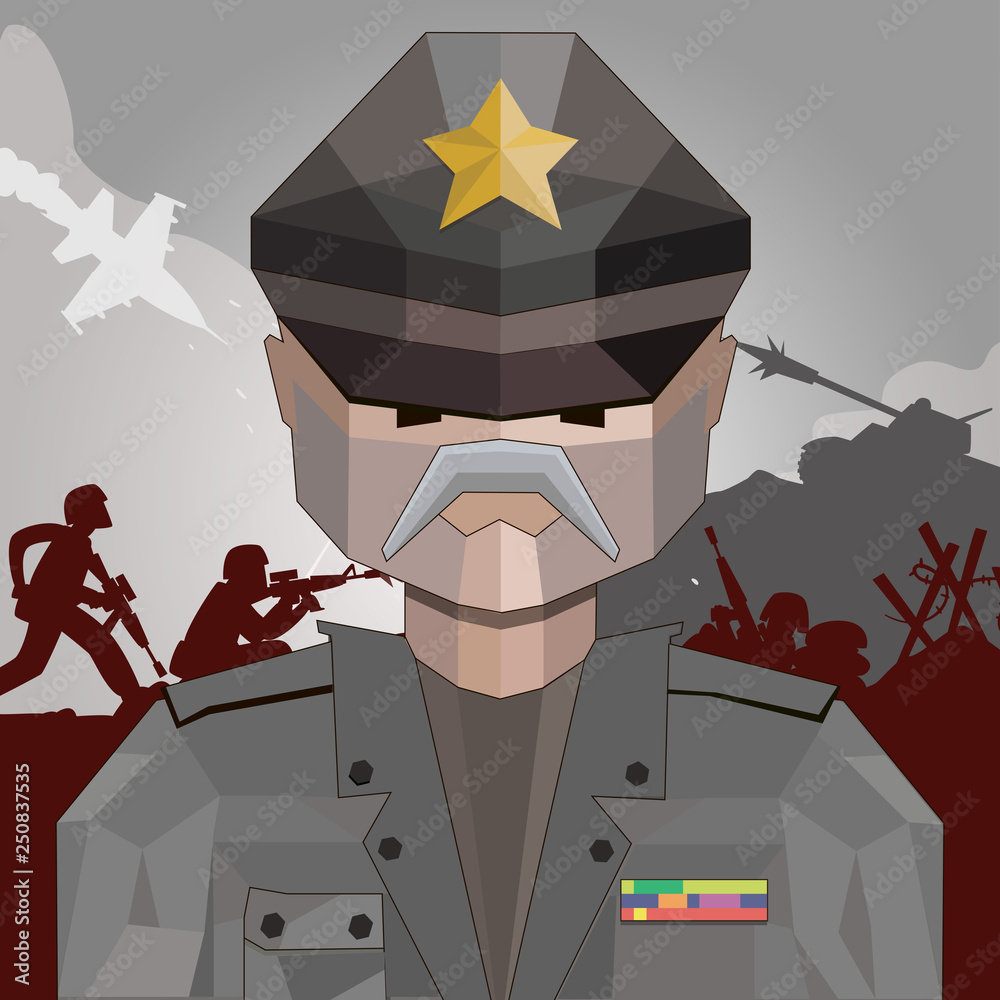 People Group Soldier Military Fight Tank Collection Profession Set Rank ...