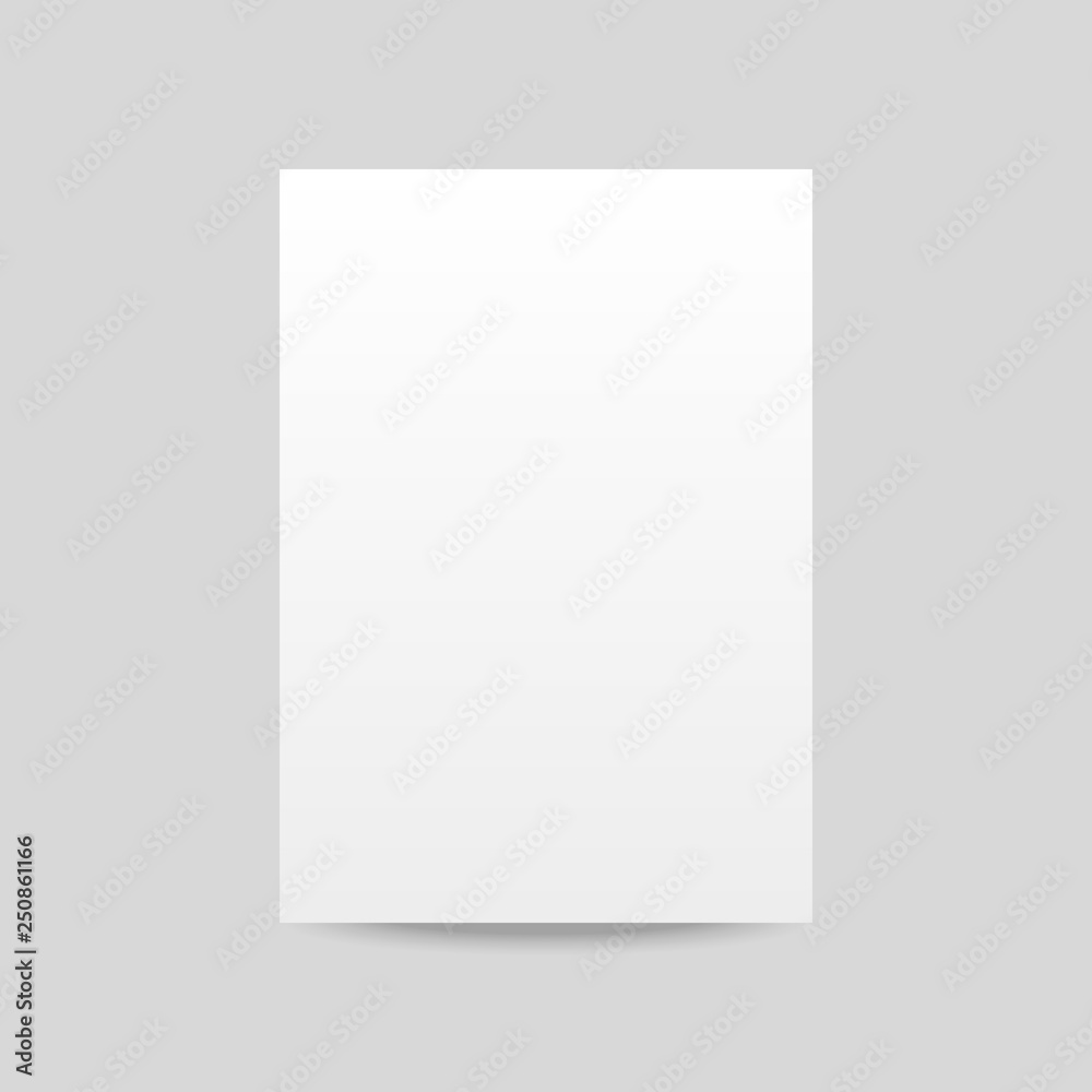 Paper A4 vector mockup Stock Vector | Adobe Stock