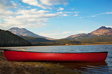 Canoe By The Lake Free Stock Photo - Public Domain Pictures