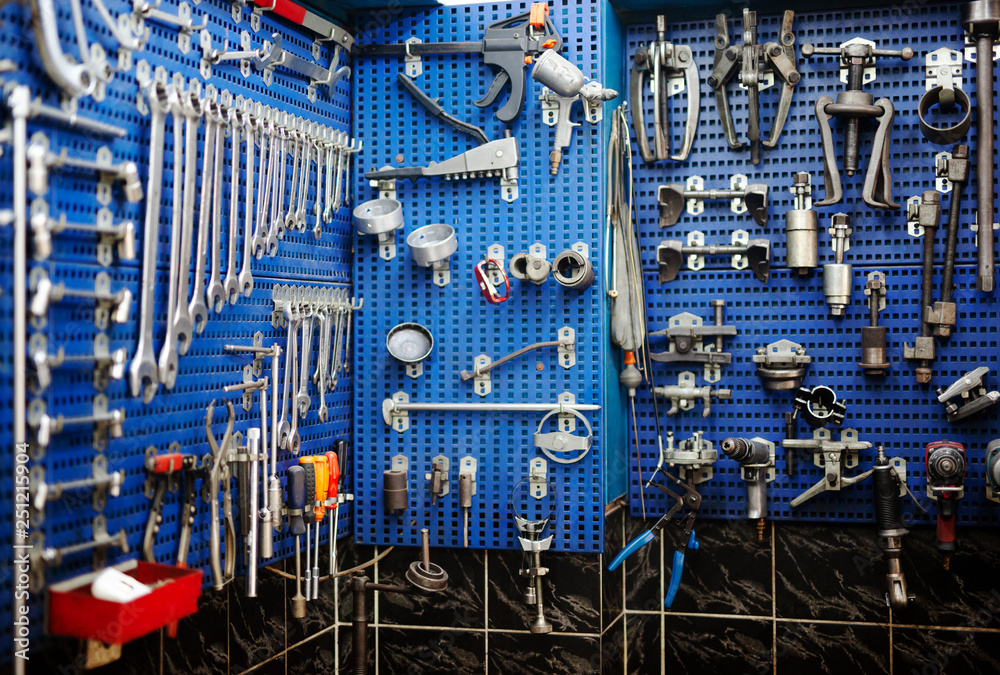 tool shelf Stock Photo | Adobe Stock