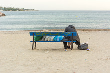 Homelessness On Beach Free Stock Photo - Public Domain Pictures