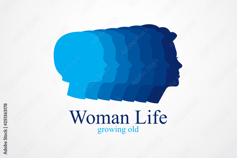 Girl maturation age years concept, adulthood idea, the time of life ...