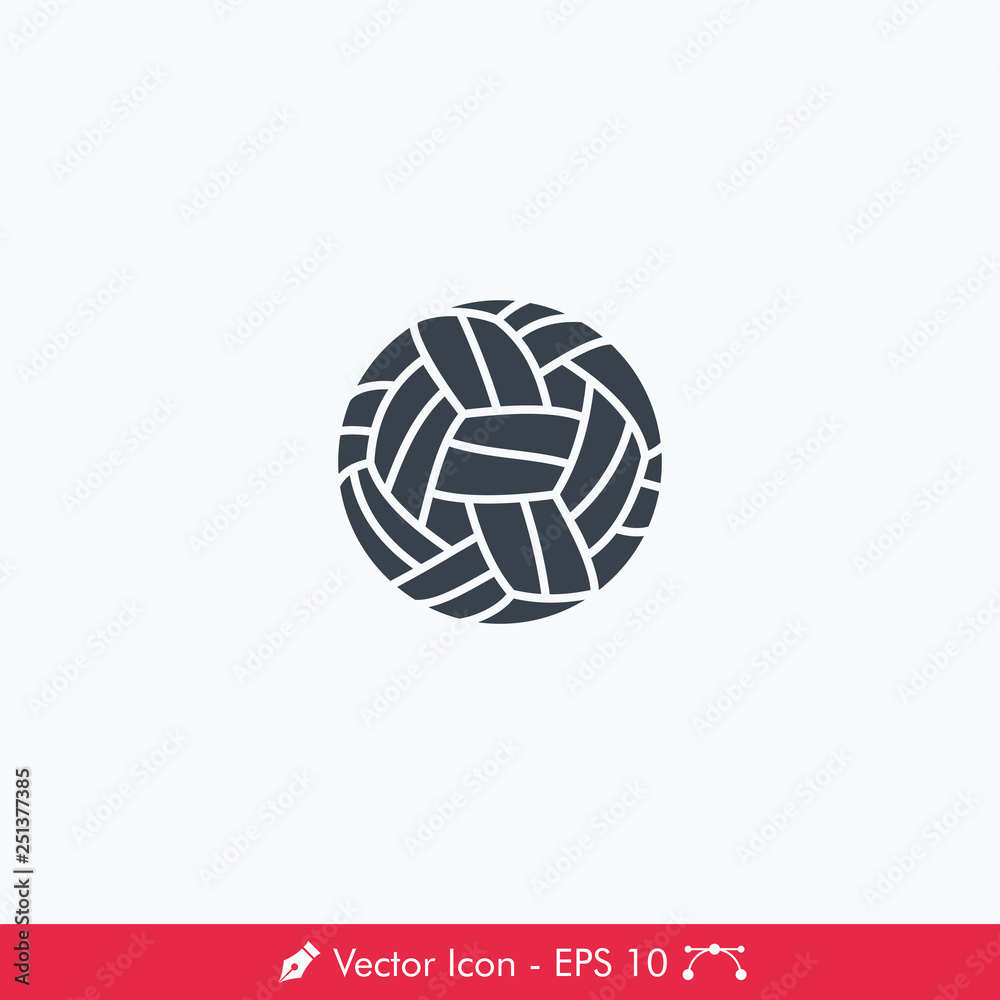 Sepak Takraw Ball Icon / Vector Stock Vector | Adobe Stock