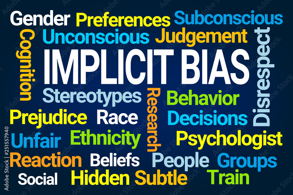 Implicit Bias Word Cloud Stock Illustration | Adobe Stock