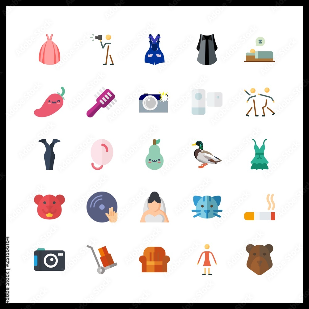 studio icon. hamster and pear vector icons in studio set. Use this ...