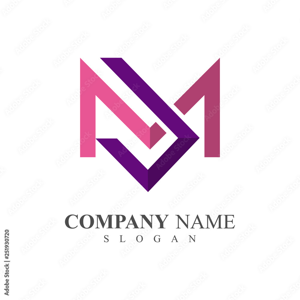 MU logo, UM logo, initial name business logo template Stock Vector ...