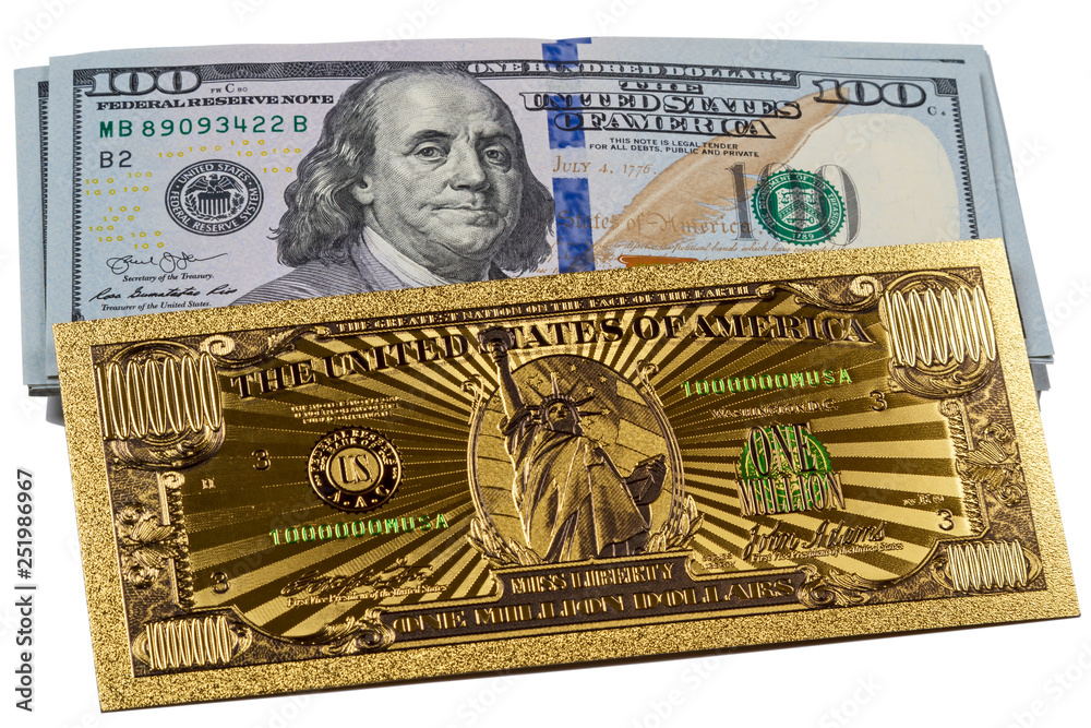 Souvenir Banknote 1 Million Dollars Stock Photo | Adobe Stock