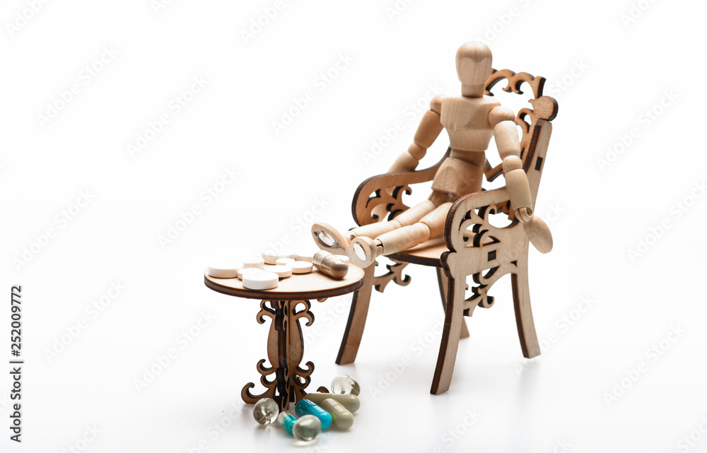 Foto Medication regimen. Health care and medical treatment. Pills on ...