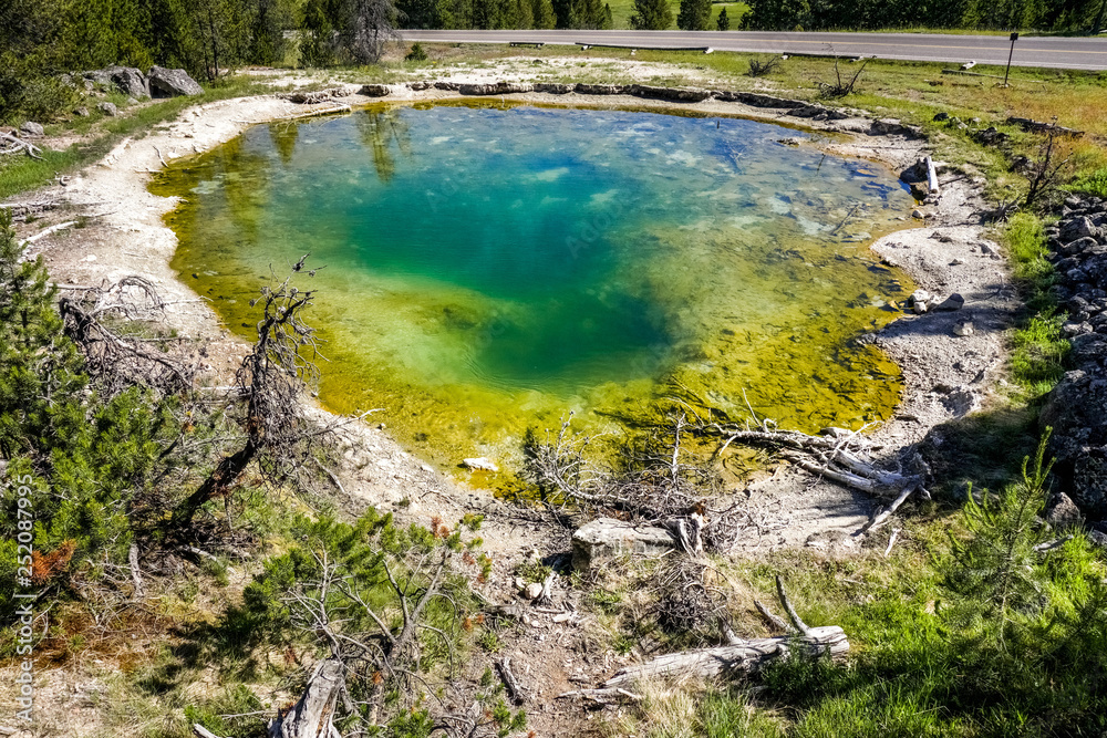 Leather Pool Hot Spring at Fountain Paint Pot / Lower Geyser Basin ...