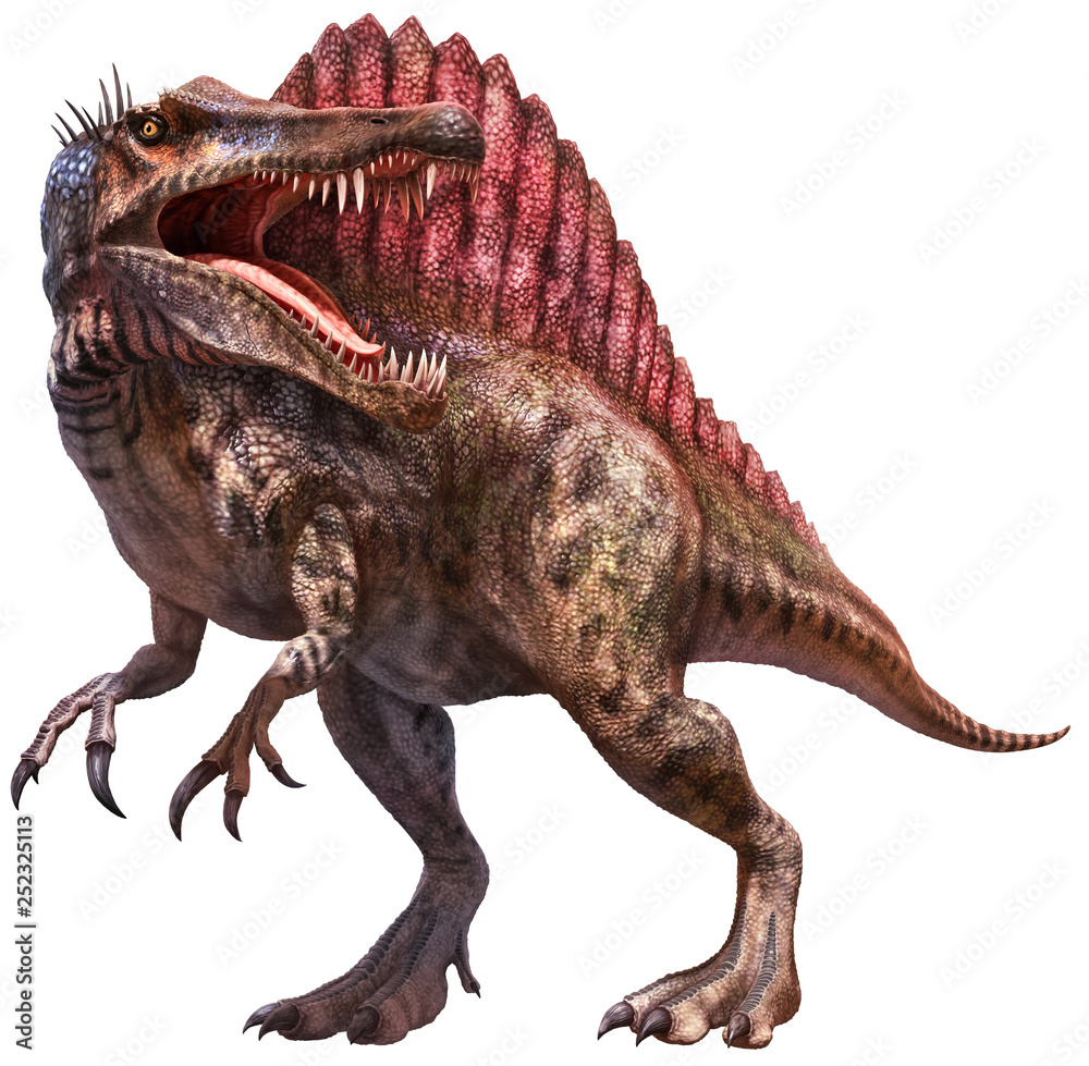Spinosaurus dinosaur 3D illustration Stock Illustration | Adobe Stock