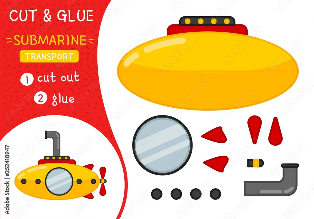 Education paper game for preshool children. Vector illustration of ...