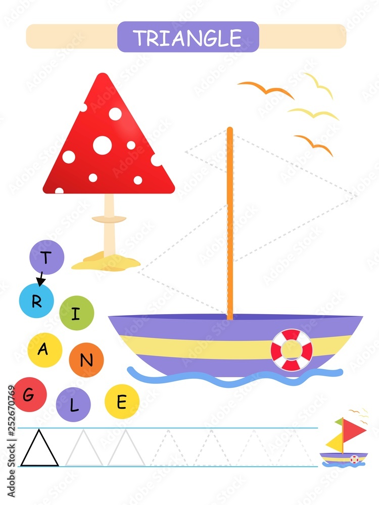 Learn shapes and geometric figures for preschool and kindergarten ...