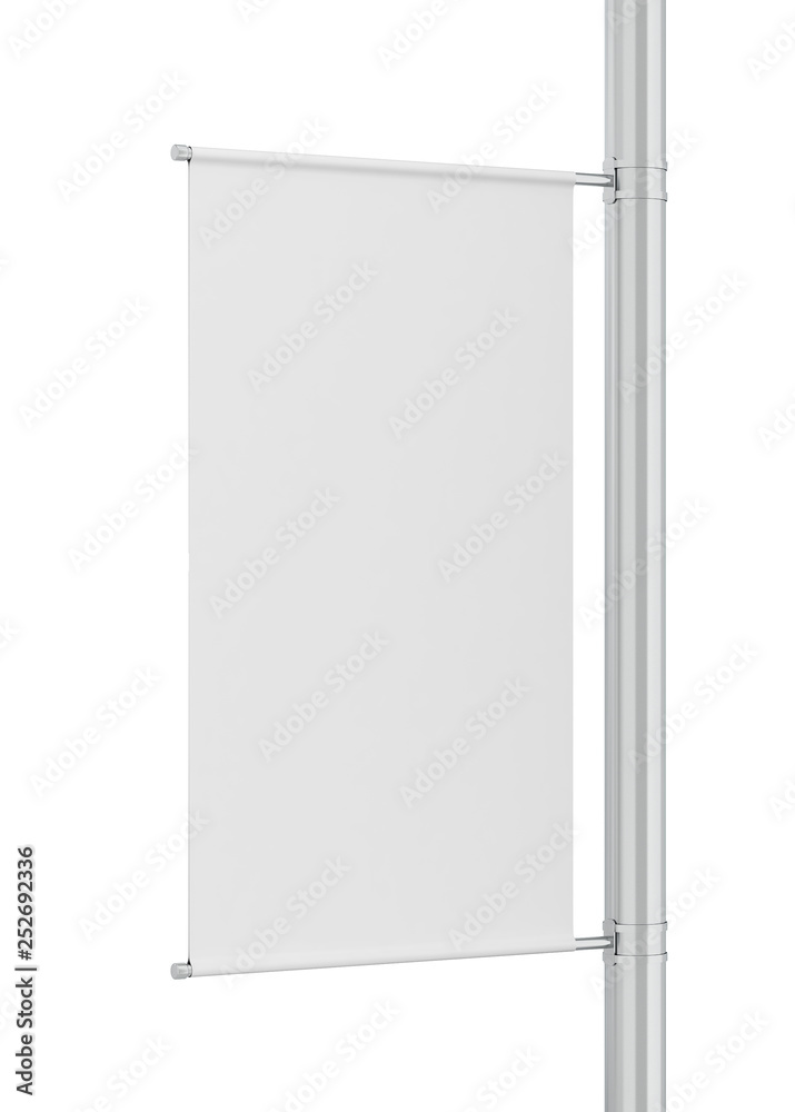 Blank pole banner mockup Stock Illustration | Adobe Stock