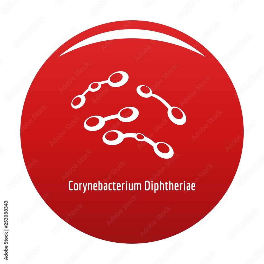 Corynebacterium diphtheriae icon. Simple illustration of ...