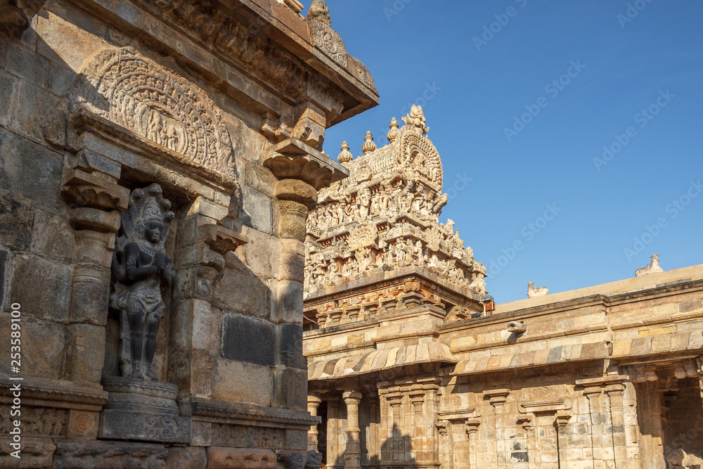Airavateswara temple constructed by the Rajaraja Chola II in the 12th ...