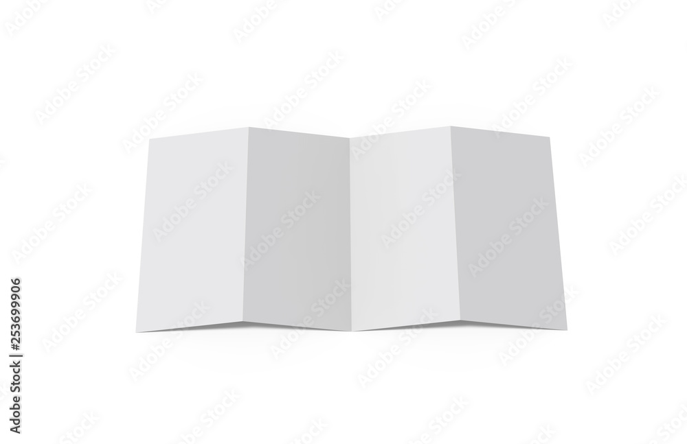 Ilustración de Stock Accordion fold brochure, four fold brochure, eight ...