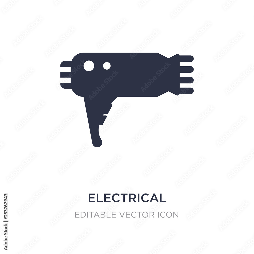 electrical appliances icon on white background. Simple element ...