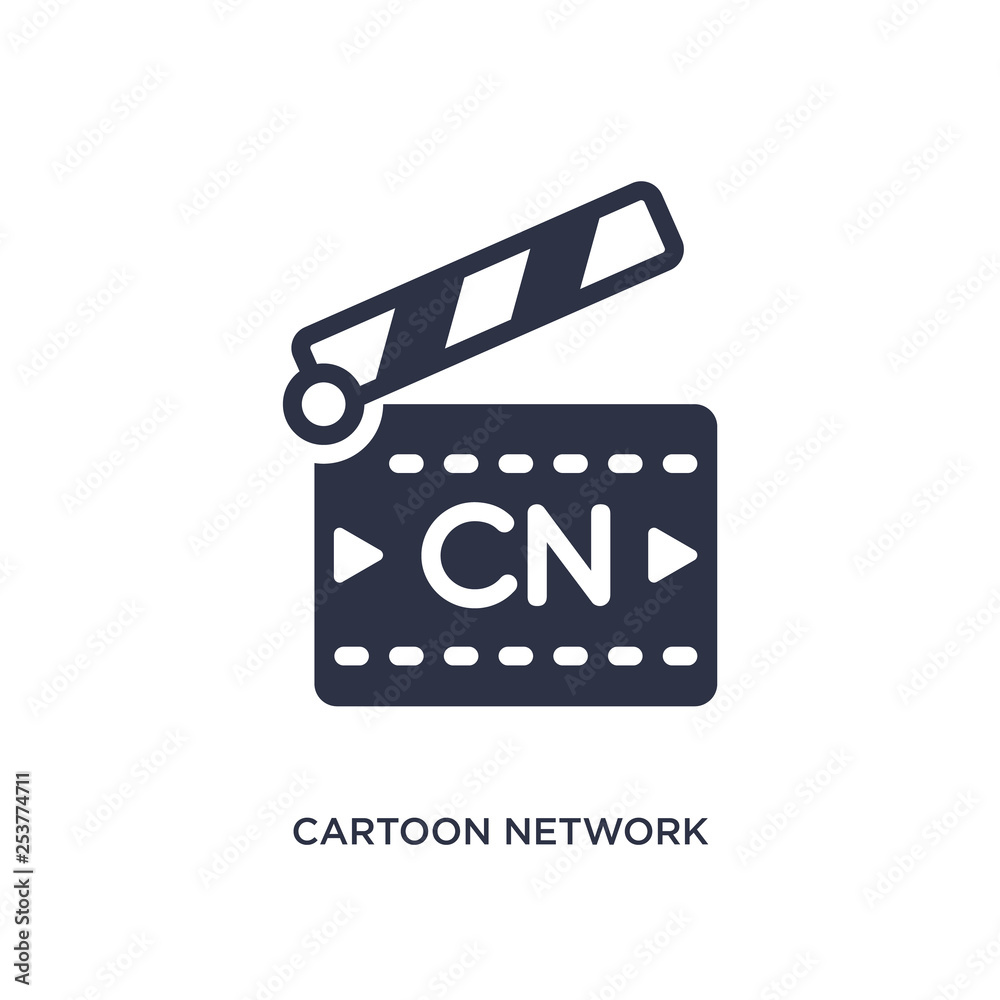 cartoon network icon on white background. Simple element illustration ...
