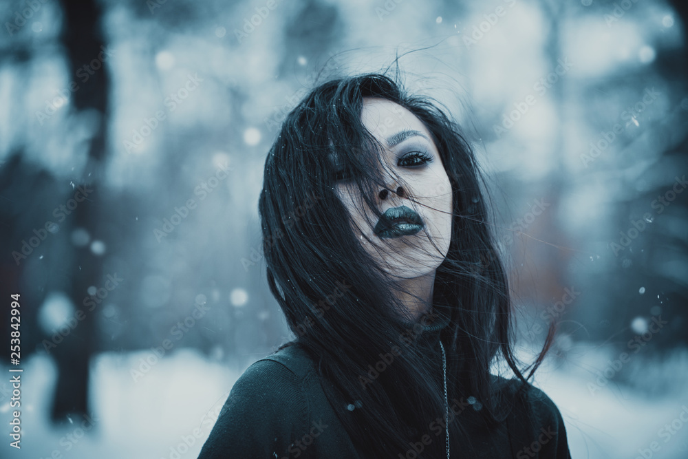 Asian gothic goth girl Stock Photo | Adobe Stock
