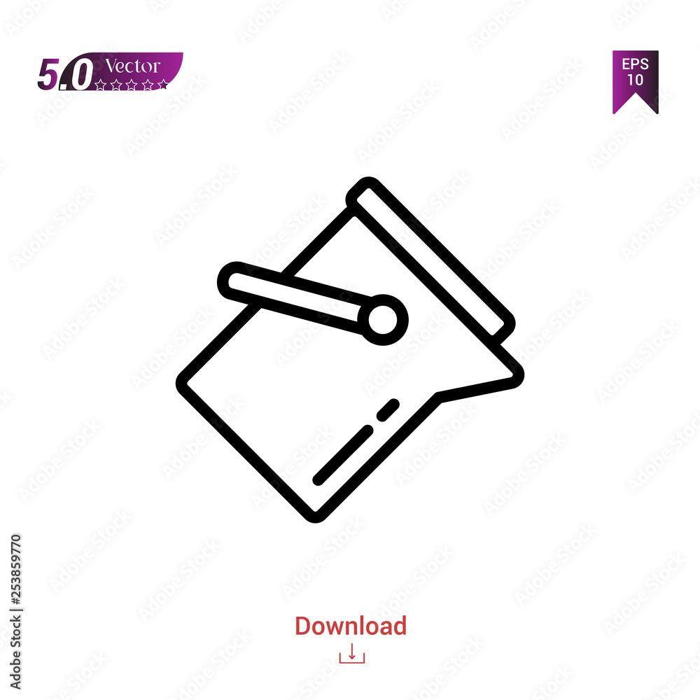 Outline fill icon isolated on white background. Line pictogram. Graphic ...