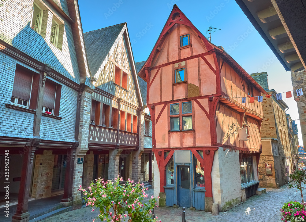Colorful View of the Traditional Typical Streets and Picturesque Houses ...