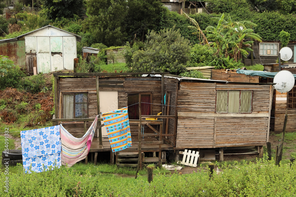 Fragile and flat roof construction Stock Photo | Adobe Stock