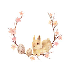 Easter Spring Squirrel Wreath Free Stock Photo - Public Domain Pictures