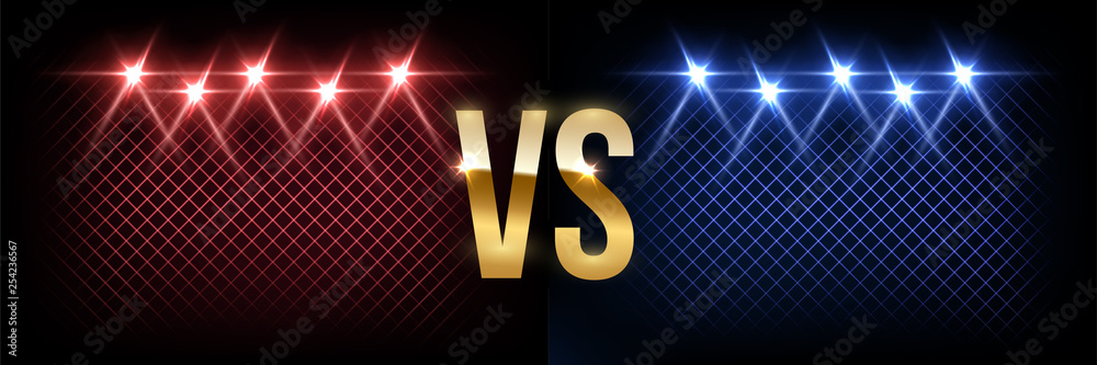 Battle vector banner concept. Girls and boys competition illustration ...