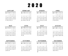 2020 Calendar Free Stock Photo - Public Domain Pictures