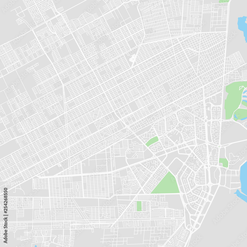 Downtown vector map of Cancún, Mexico Stock Vector | Adobe Stock