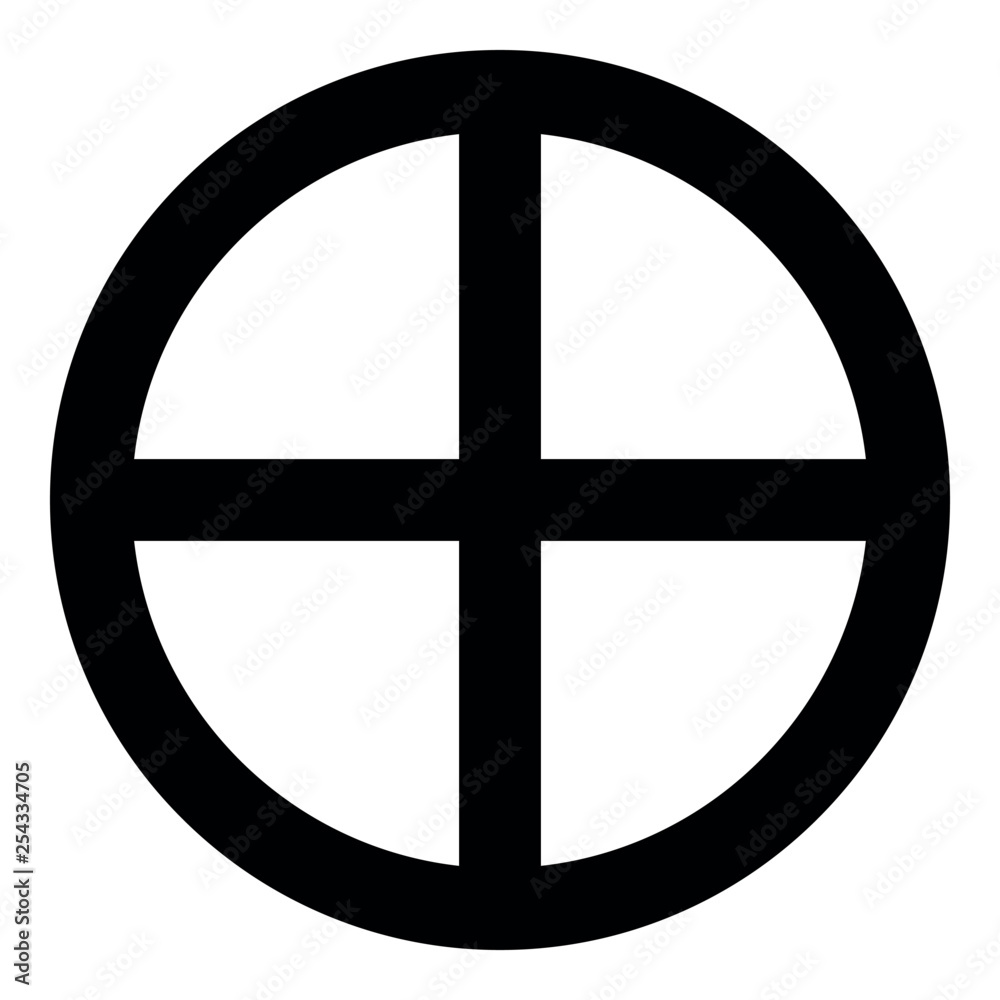 Cross round circle on bread concept parts body Christ Infinity sign in ...