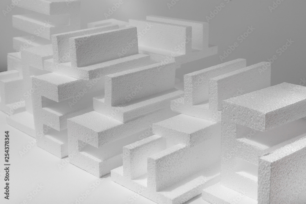 styrofoam figures white Stock Illustration | Adobe Stock
