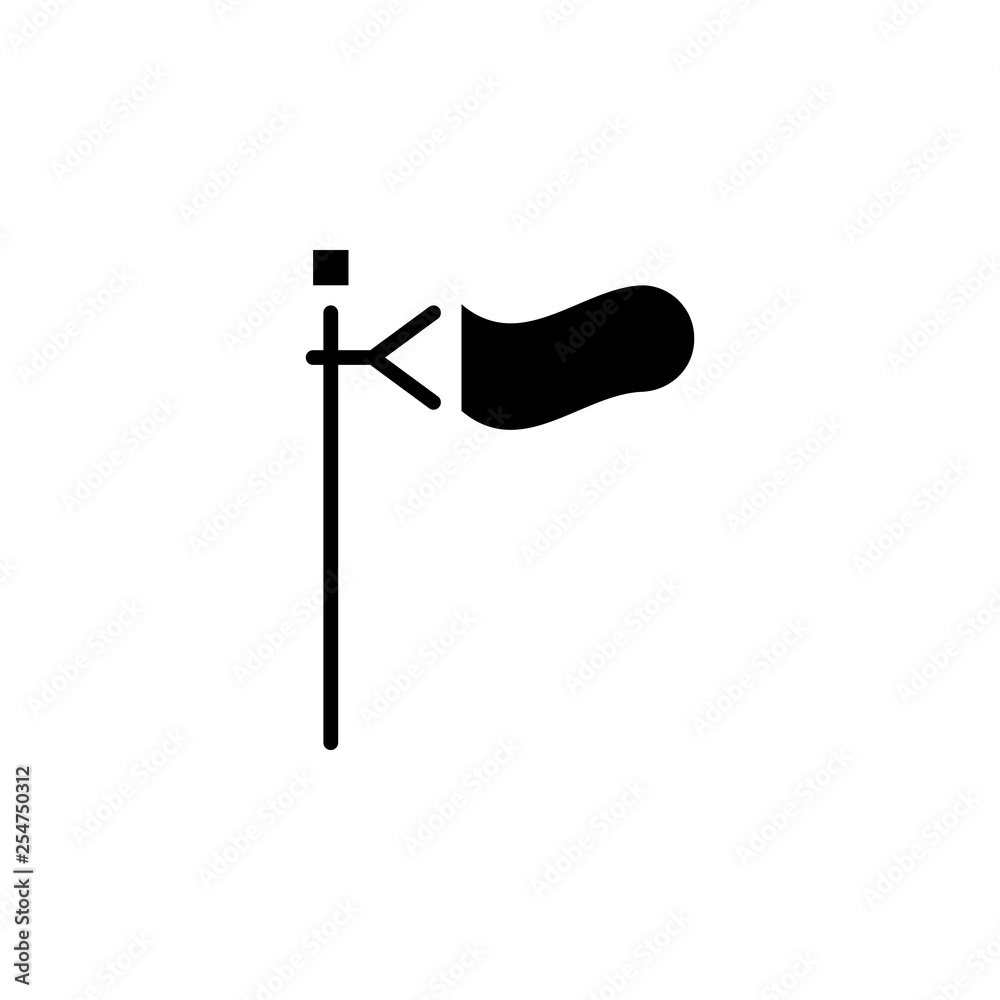 wind flag icon. Element of weather illustration. Signs and symbols can ...