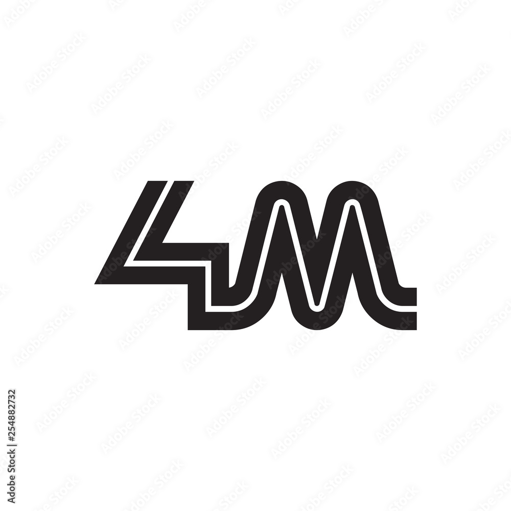 Initial Letter Linked Design Logo Template Stock Vector | Adobe Stock